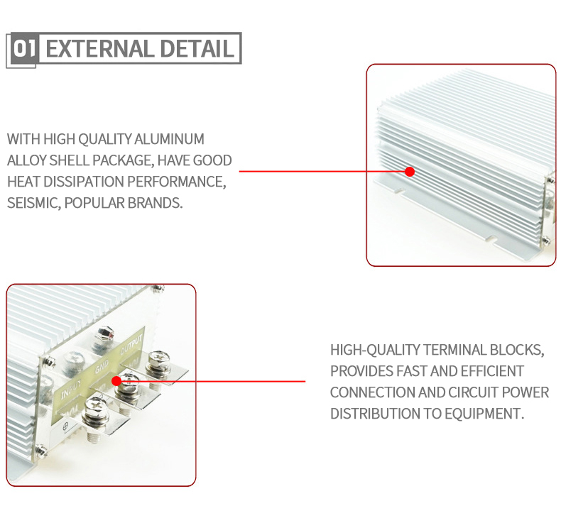 12V to 24V 50A DC-DC High Voltage Step Up Boost Converter - Buy Boost ...
