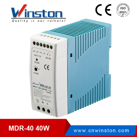 110v/220v ac to dc MDR-40-24 40W 24V 1.7A Din Rail Power Supply - Buy ...