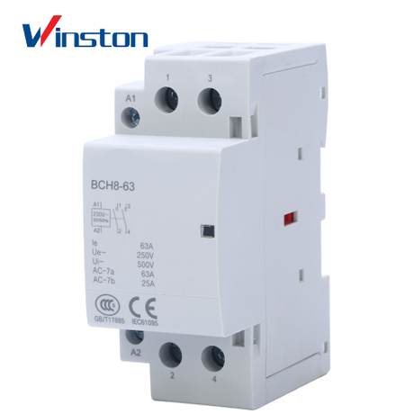 BCH8-63 2P 4P 63A home hotel Ac Contactor Din Rail Mini Modular ...
