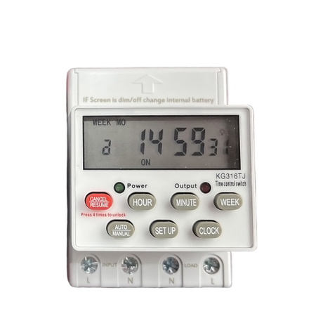 KG316T DIN Rail Mounting Programmable Mechanical Time Control Switch - Buy Control Digital ...
