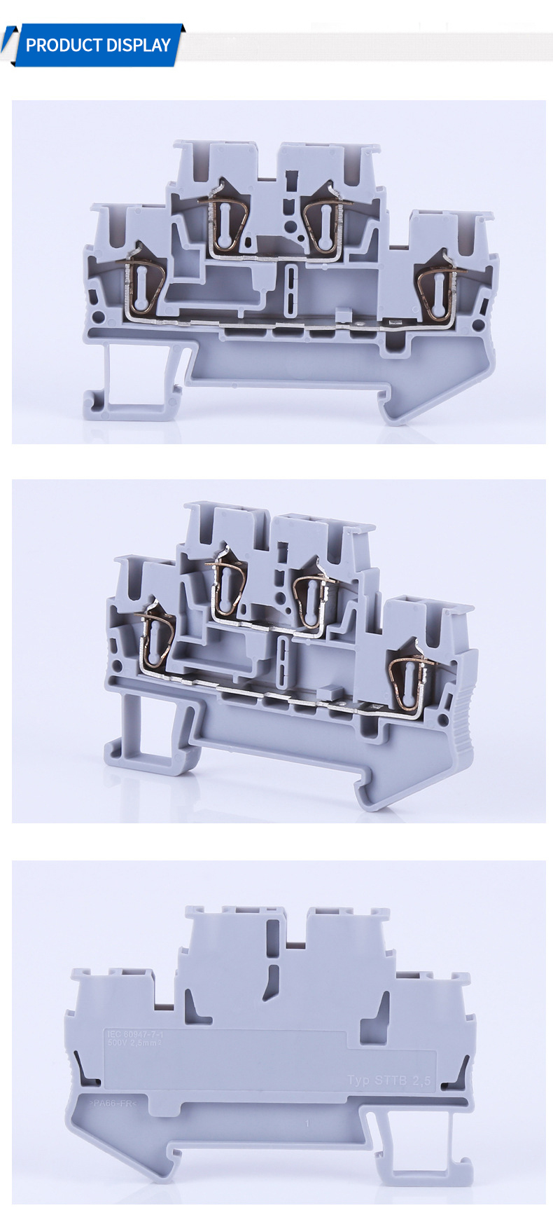 Winston STTB2.5 push in terminal block wire connector quick wiring ...