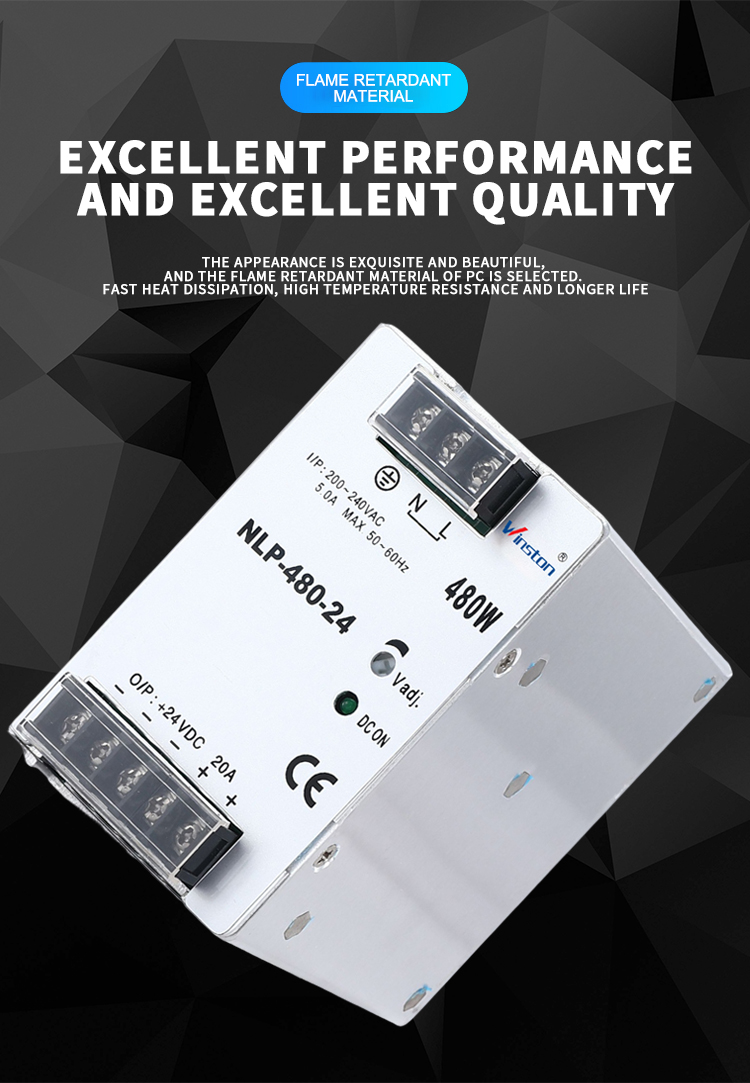 NLP-480 480W 24V 20A Intelligent Led SMPS 24vdc - Buy power supply ...